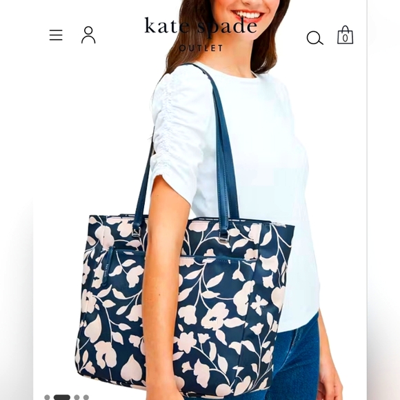 kate spade | Bags | Kate Spade New York Jae Garden Vine Large Tote Like ...